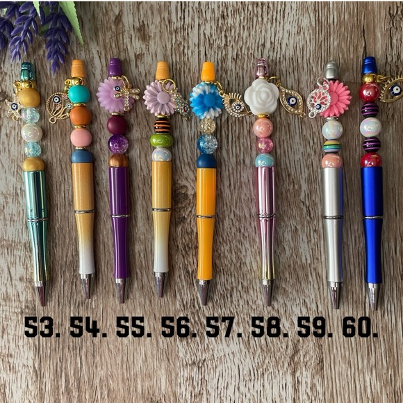 Hand Crafted | Office | Handcrafted Pens Evil Eye Flower Beaded Unique ...